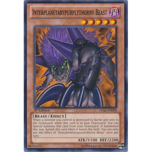 kduy LVAL-EN098 Interplanetarypurplythorny Beast - Common