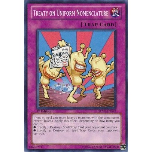 kduy GENF-EN073 Treaty on Uniform Nomenclature - Common