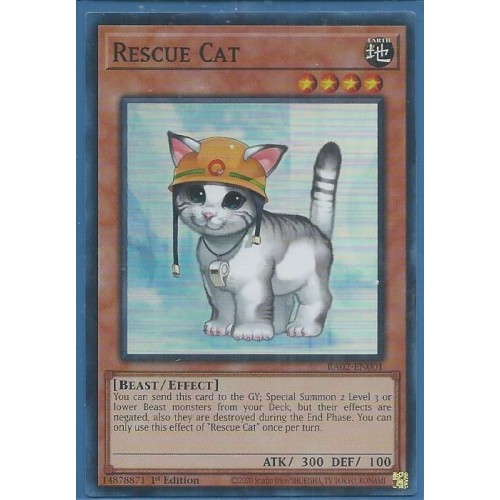 RA02-EN001 Rescue Cat – Super Rare